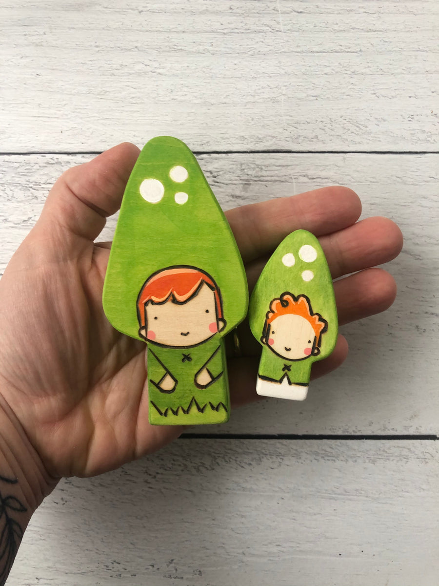 Jonas and Jethro the Mushroom Sprite Set – Tansy Dolls